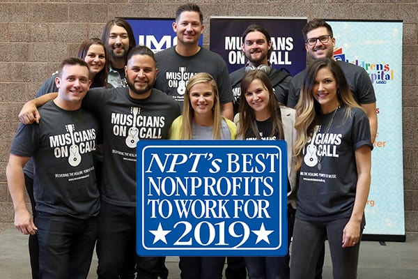 Musicians On Call Recognized as #6 Best Nonprofit To Work For By The ...