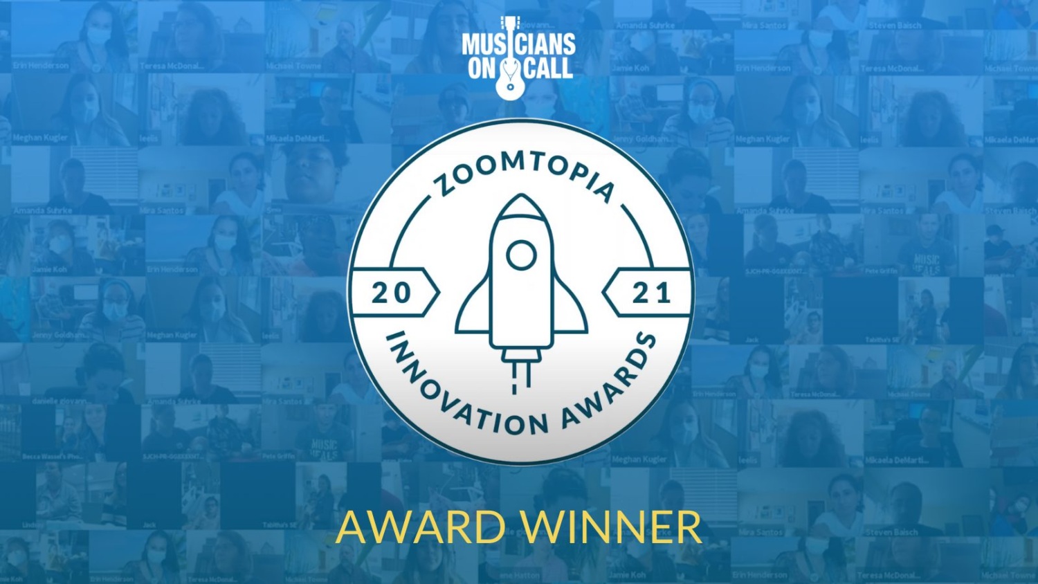 Zoom Names Musicians On Call Second Place Overall Winner in Global ...